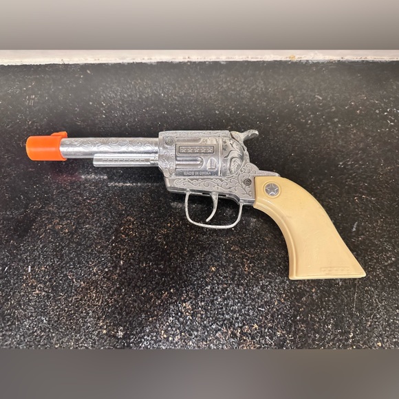 Toys | Western Style Vintage Toy Revolver Metal Cap Gun | Poshmark